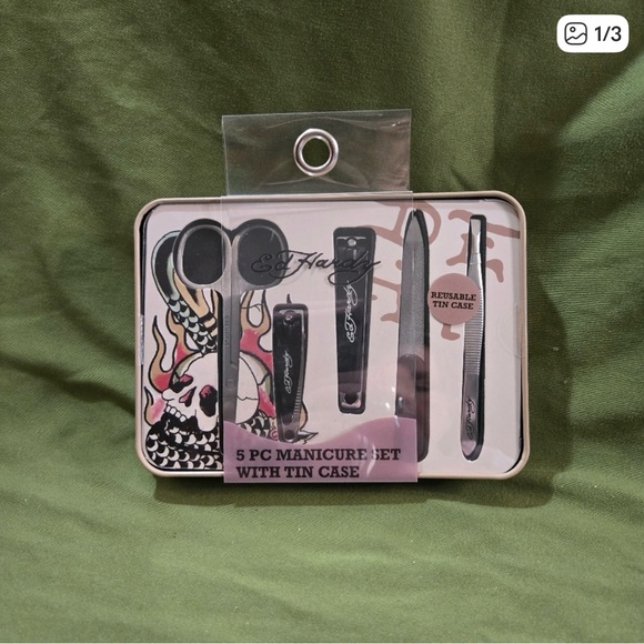 Ed Hardy | Other | Ed Hardy Nwot 5piece Manicure Set With A Reusable ...